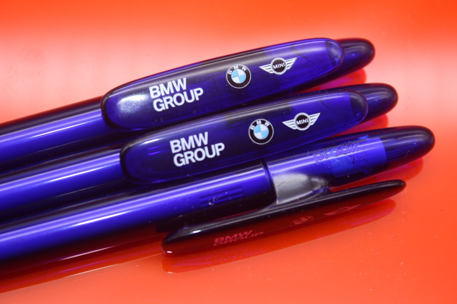 BMW Ballpoint Pen 3 pcs BMW Group and metal tip New Prodir swiss made ...