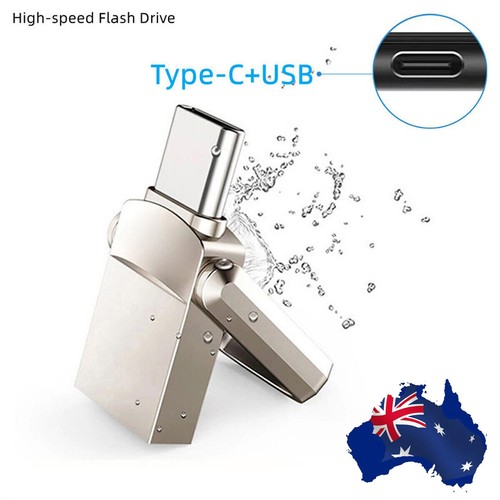 2TB 2in1 Type C USB3.0 Mini Flash Drive Memory USB Stick Thumb Drive ...