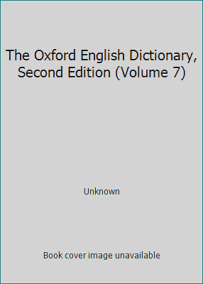 The Oxford English Dictionary, Second Edition (Volume 7) by Unknown | eBay