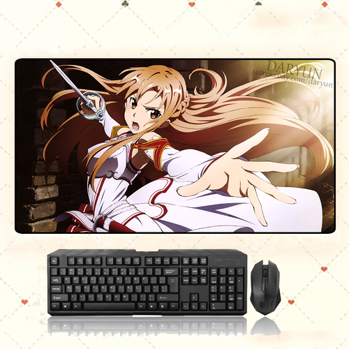 80X40cm Sword Art Online Yuuki Asuna Extra Large Mouse Pad free ...
