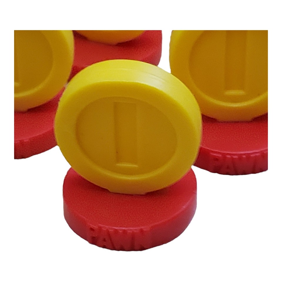 Mario Coin Chess Pieces Pawn or Cake Topper Collectors Edition Lot Of 8 ...