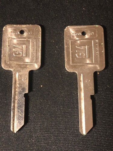 NEW Chevrolet GM Buick Pontiac OEM - (2) Ignition Key Blanks - Letter ...