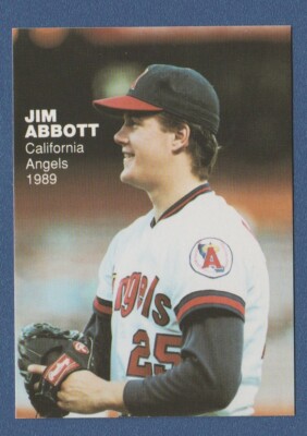 JIM ABBOTT 1989 Broder Card Baseball's Best Five RC #6 California ...