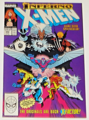 1989 MARVEL COMICS THE UNCANNY X-MEN #242 VF/NM MR SINISTER X-FACTOR ...