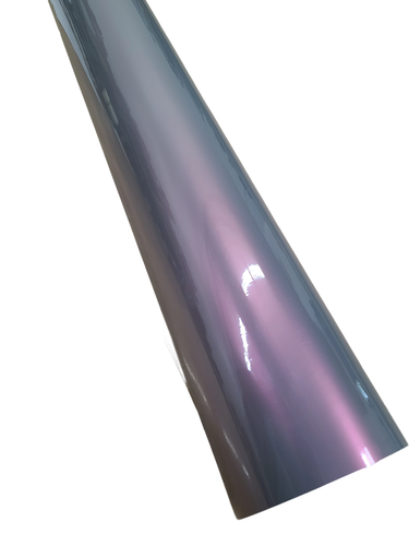 Gloss Gray Deep Purple Color Shift Flip Vinyl Car Wrap Air Release ...