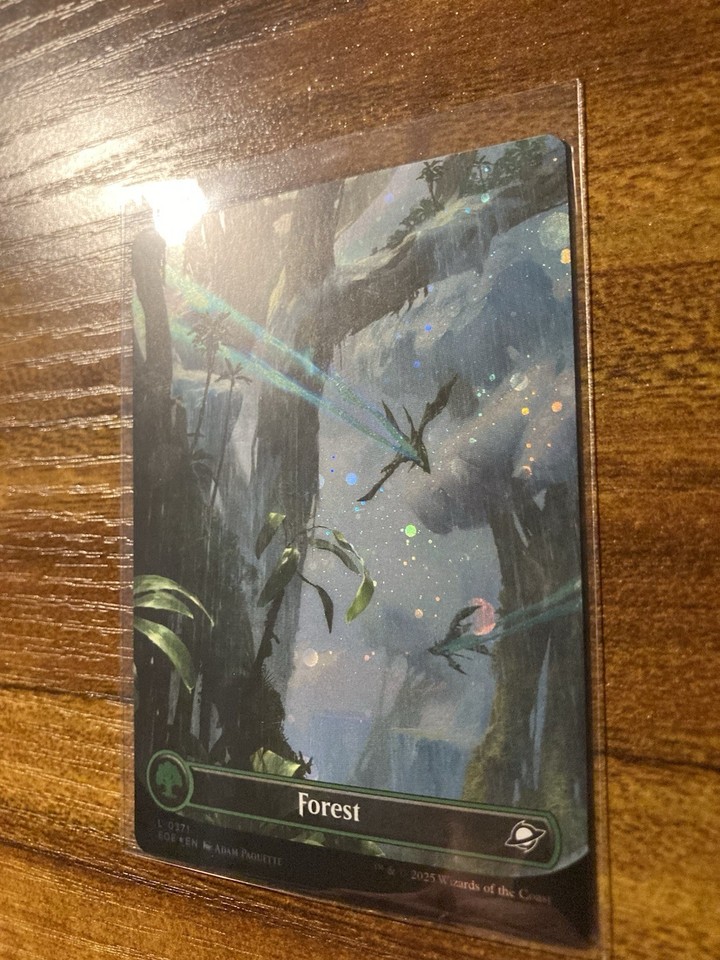 MTG Edge Of Eternities GALAXY FOIL Brdless/Full Art LAND Set EOE MINT ...