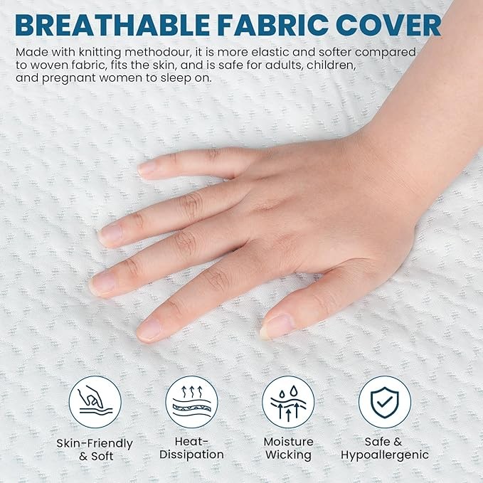 Double Memory Foam Mattress Topper, Double Bed | eBay UK