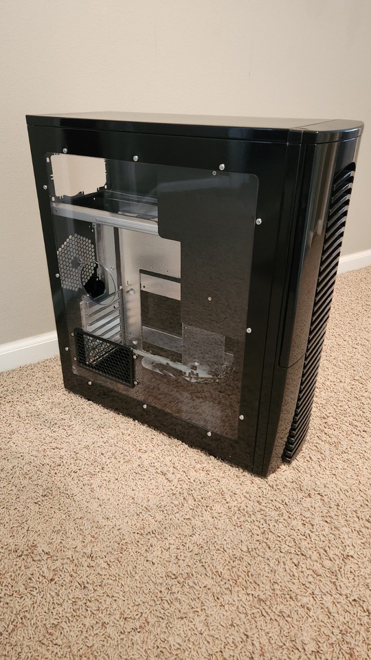Vintage Ultra Chieftec Dragon Clone ATX Tower Computer Case Gloss Black ...
