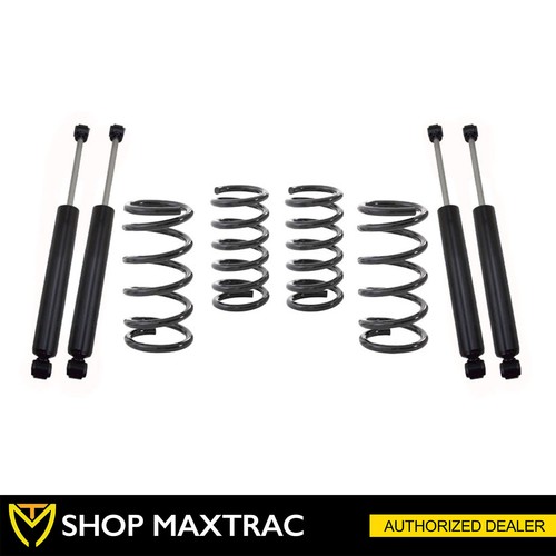 MaxTrac 2"/4" Drop Lowering Kit w/ Shocks K331124 For 1965-1972 Chevy ...