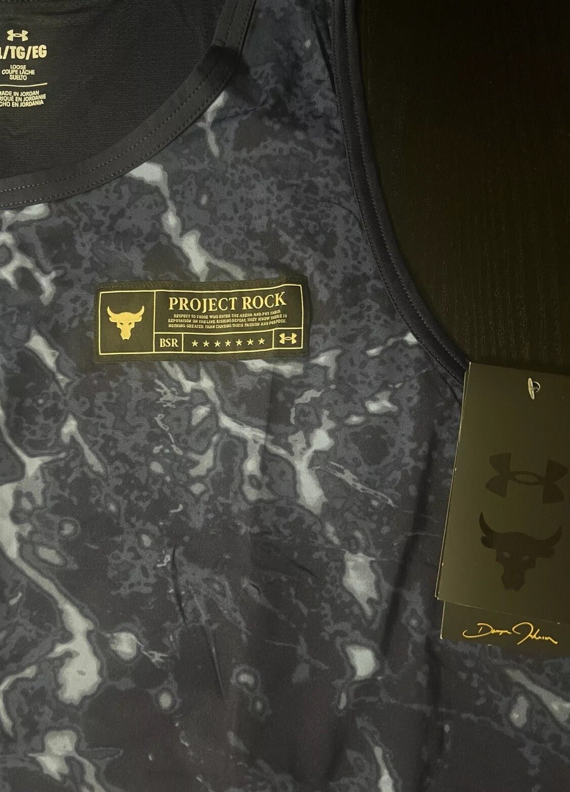 Under Armour 🔥Large🔥Project Rock Tank Mens IsoChill Muscle Academy Blue ...