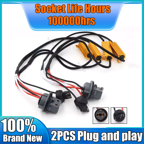 2x 7443 Load Resistor Hyper Flash Canceller Switchback For Turn Signal ...
