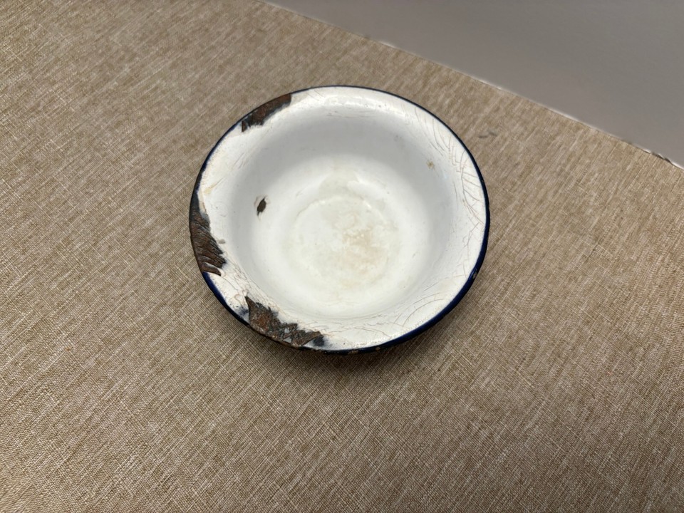 Vintage Graniteware Enamelware Salesman Sample? Wash Basin | eBay