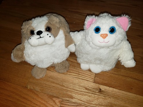 Pop Out Pets Stuffed Animals 3 in 1 Reversible Plush Toy (2 Set - Cat ...