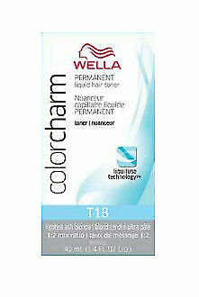 Wella Color Charm T18 Lightest Ash Blonde Toner for sale online | eBay