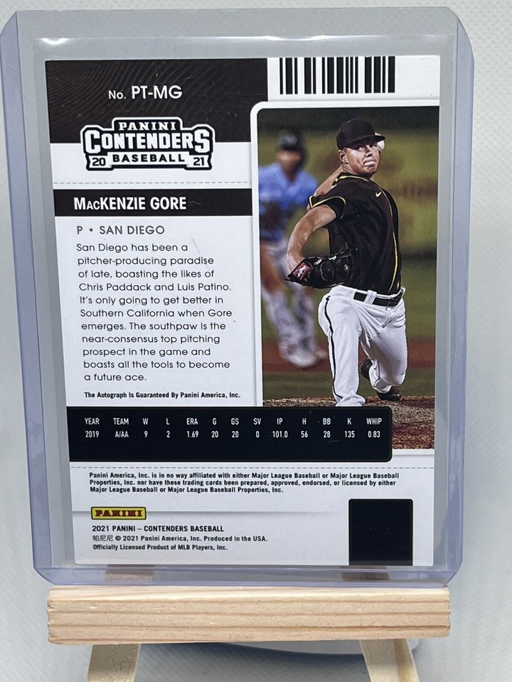 2021 Panini Contenders MacKenzie Gore Draft Ticket Auto /99 | eBay