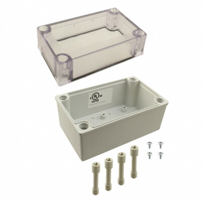 BOX PLSTC GRAY/CLR 5.12 LX3.15 W | eBay UK