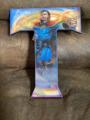 Marvel The Avengers Dr. Strange Holographic Sign Comics Movie Initial T ...