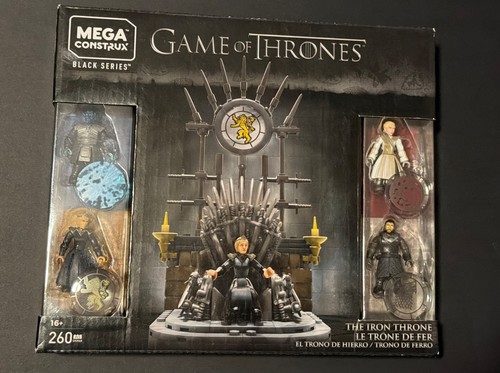 GAME OF THRONES Mega Construx Iron Throne Black Series NEW sealed 4 ...