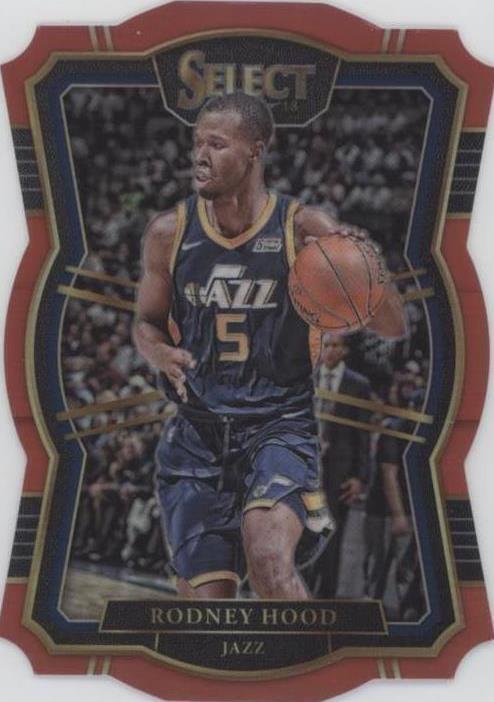 2017-18 Panini Select - Premier Level Rodney Hood #174 Red Die-Cut ...