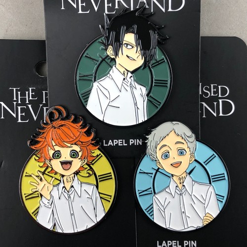 Bioworld The Promised Neverland Norman Emma Ray 3pc Clock Anime Enamel ...