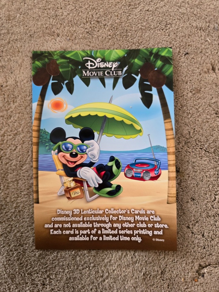 Summer Fun! ~ Disney 3D Lenticular Collector Card ~ NEW | eBay