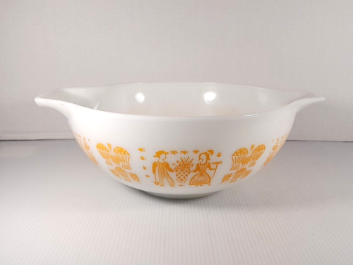 RARE PYREX Amish Butterprint Pumpkin Orange Cinderella Bowl 444 - 4 ...