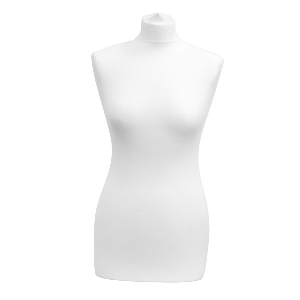 Size 14/16 Female Tailors Dummy White Retail Torso Display Dressmakers ...