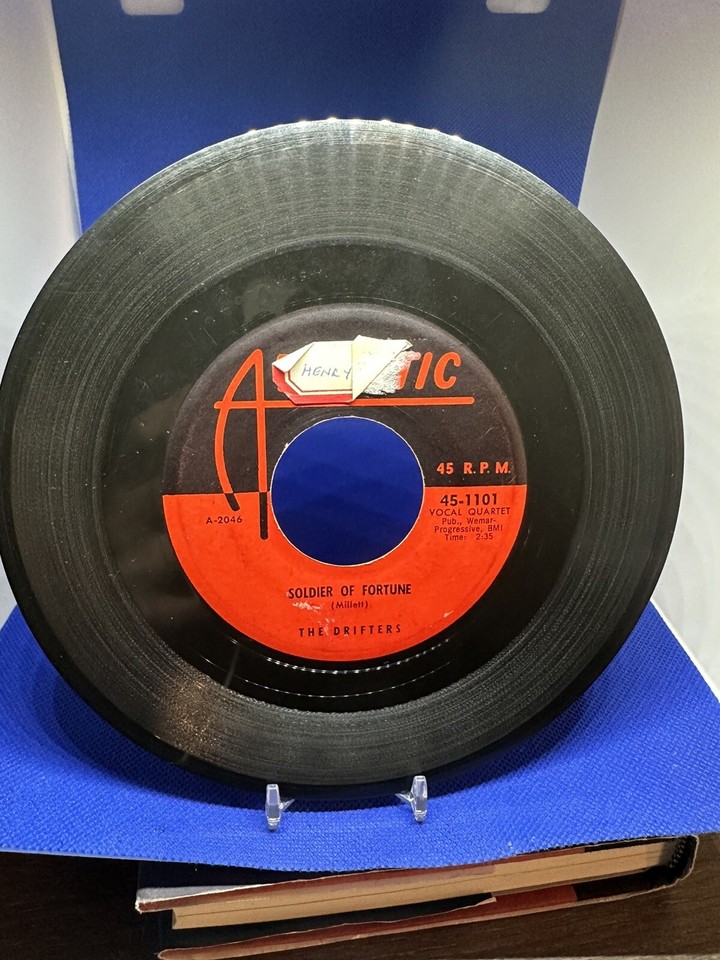 THE DRIFTERS 45rpm Vinyl Atlantic SOLDIER OF FORTUNE I GOT TO GET ...