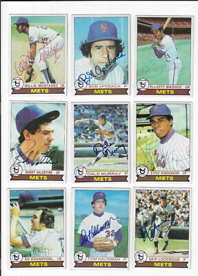 27 Different Signed 1979 Topps NEW YORK METS Cards Autographed | eBay