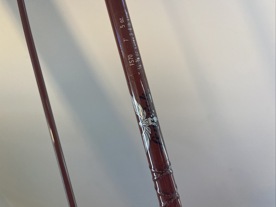 RARE NWT 1960’s Fenwick FS70 7' 5 Oz. 3-6lb Line Fiberglass Rod~Sock ...