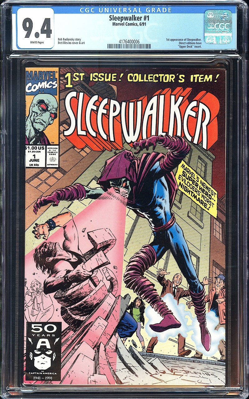Sleepwalker #1 CGC 9.4 (1991) 1st Appearance Of Sleepwalker L@@K! | eBay