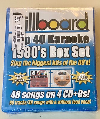 KARAOKE BILLBOARD TOP 40 KARAOKE: 1980S CD SET - NEW SEALED ...
