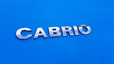 99 00 01 02 VW CABRIO REAR TRUNK CHROME EMBLEM LOGO BADGE SYMBOL USED ...