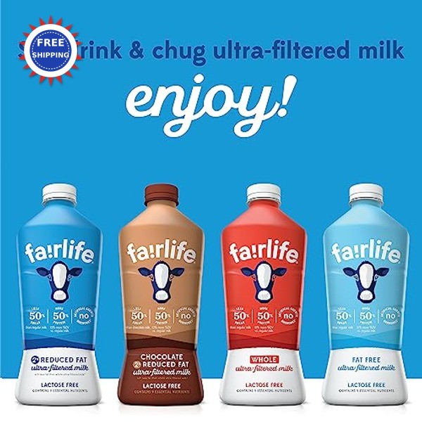 Fairlife Fat Free Ultra Filtered Milk Lactose 52 Fl Oz 856312002757| eBay