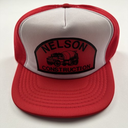 Vintage Nelson Construction Trucker Hat | eBay