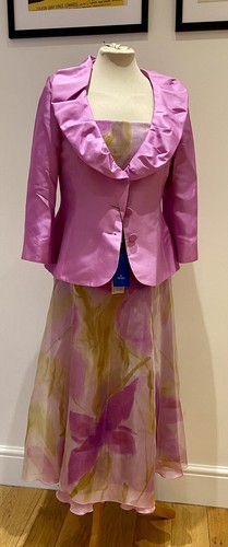 mother of the bride/groom Presen De Luxe Silk Dress And Jacket 10 | eBay