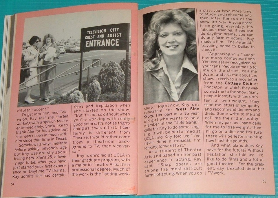 TV ARTICLE KAY HEBERLE The Young and the Restless Soap Opera Daytime ...