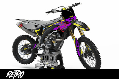 RMZ450 / RMZ250 Suzuki 96 Retro Graphics Kit 2018 - 2024 Team Racing ...