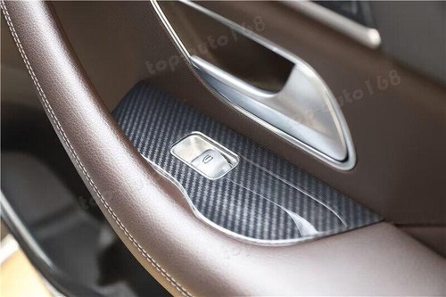 Carbon Look Window Lift Lock Switch Panel Trim For Benz GLE-Class SUV ...