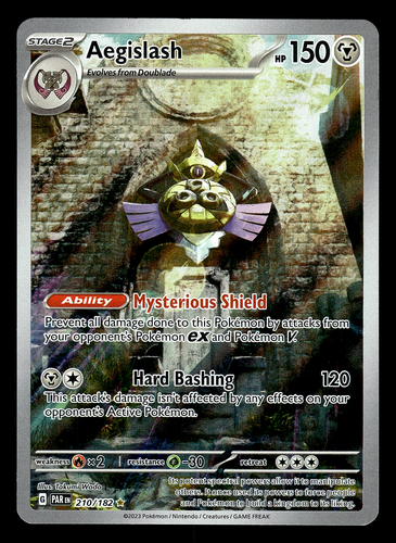 Aegislash 210/182 Illustration Rare Full Art Paradox Rift Pokemon TCG ...
