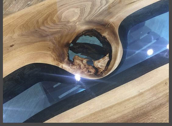 Natural Oval Shape Epoxy Table Tops Handmade Resin River Furniture | eBay