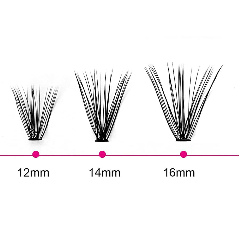 Fadvan Cluster Eyelashes Natural Curl Lash Individual Lashes Thick ...