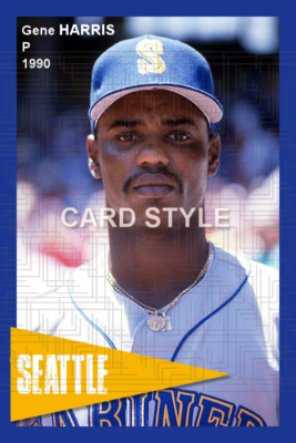 Gene Harris - 1990 Seattle Mariners - choose a size - color print | eBay
