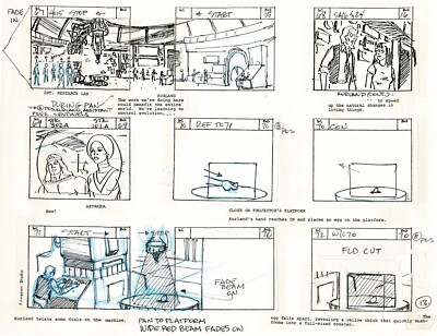 Young Space Sentinels 1977 Production Animation Storyboard Page ...
