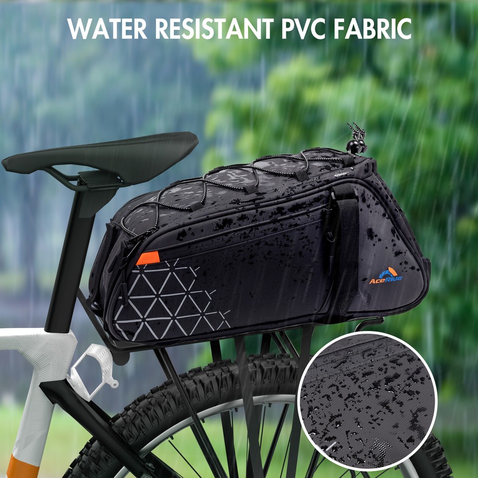 8L Bike Saddle Bag Rack Trunk Pannier Luggage Carrier Bike Bag ...