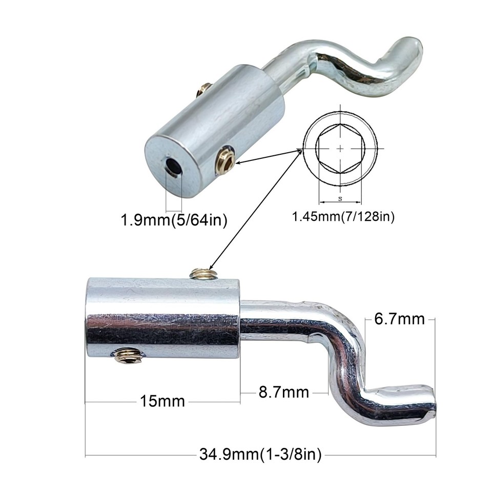 6 Pcs Z Bend Throttle Cable End Universal Wire Stop for Lawn Mower New ...