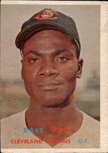 Dave Pope 1957 Topps #249 Cleveland Indians | eBay