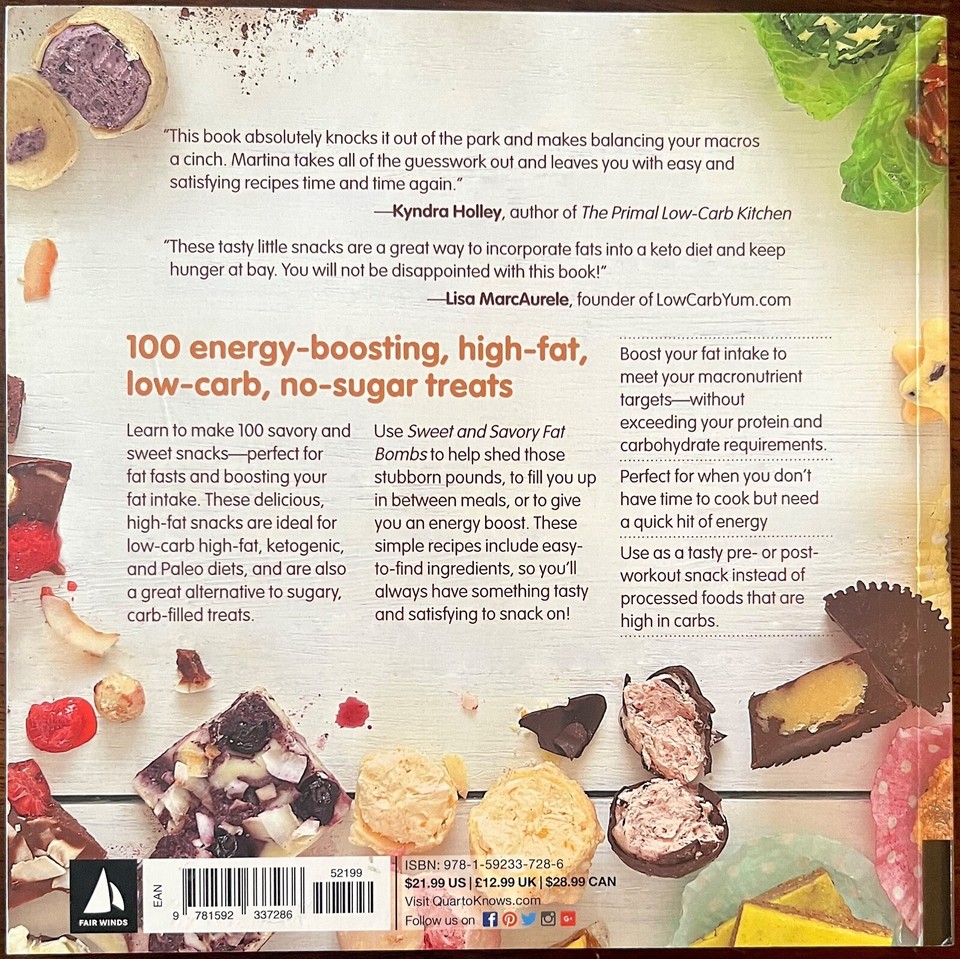 Sweet and Savory Fat Bombs: 100 Delicious Treats for Fat Fasts ...