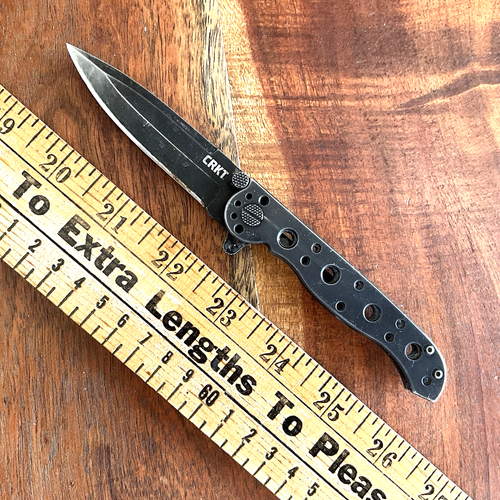 CRKT M16-01KS Carson Design Frame Lock Plain Edge Black Pocket Knife ...