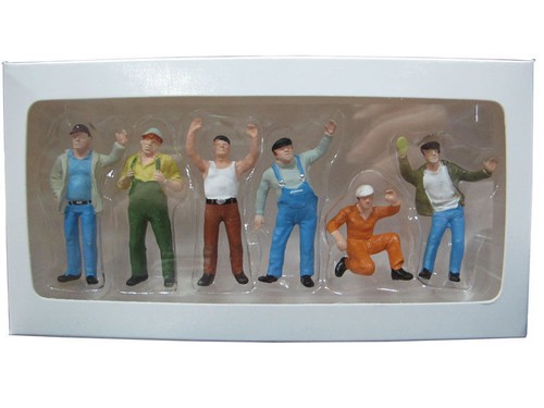 1/50 Mini Figurine Model Construction Workers Figure Doll Fit CAT Car ...